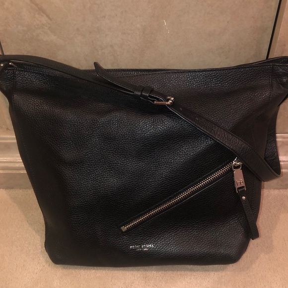 henri bendel | Bags | Rarehenri Bendel Black Pebbled Leather Bag ...